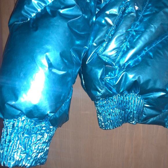 lenki lenki | Jackets & Coats | Lenki Lenki Blue Michelin Foil Down ...